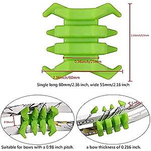 I-Sport 1 Pair Archery Rubber Bow Limbs Vibration DamperSingle Long 2.36'' Wide 2.16'' Dampener Stabilizer Silencers for Split Limb Compound Bows …