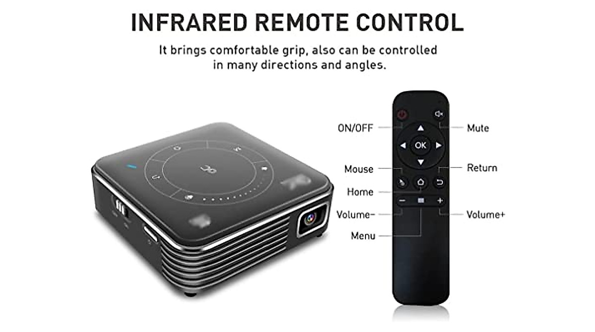 Feilx Mini Projector 2022 - Portable 4K HD Video Projector with WiFi ...