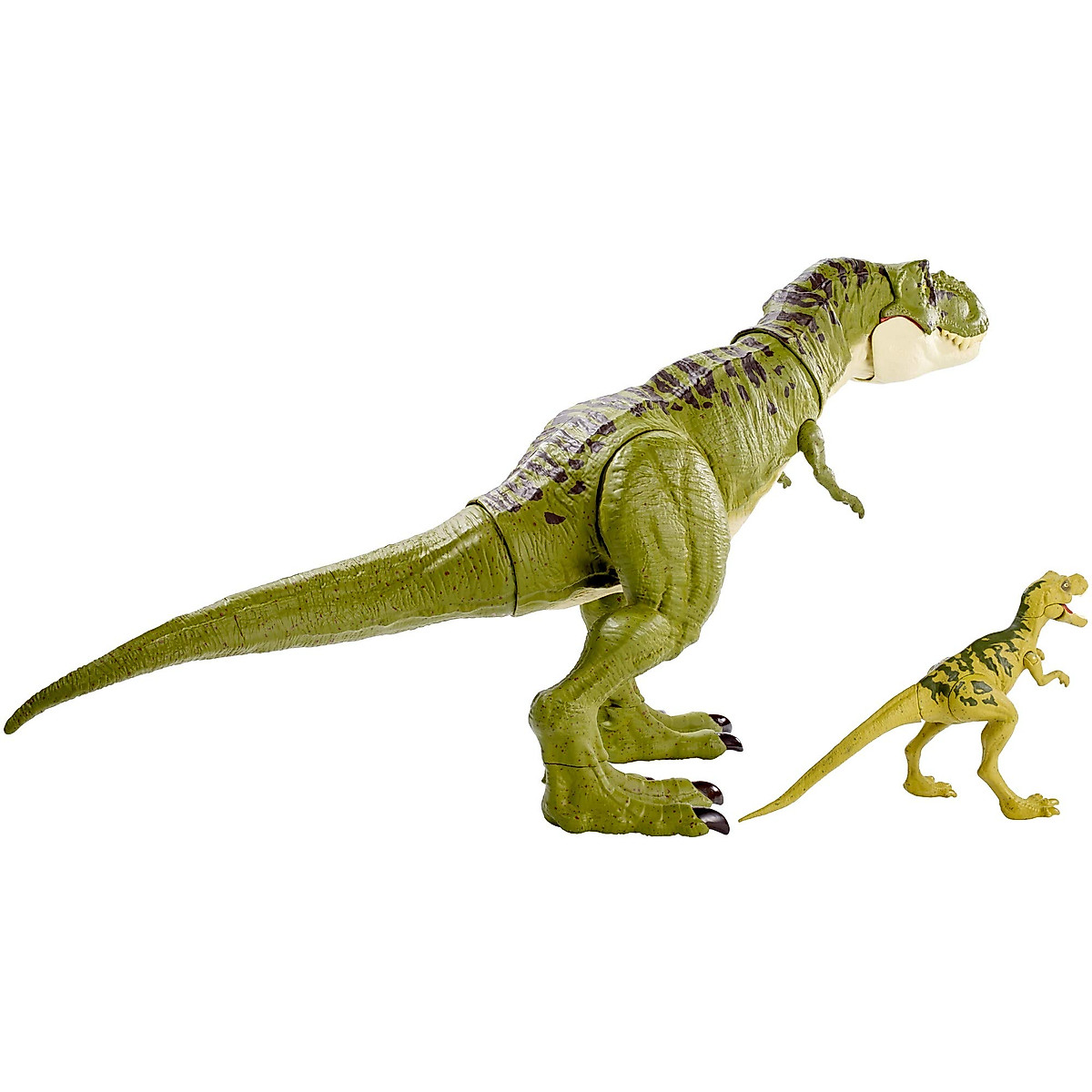 Jurassic World Tyrannosaurus Rex and Baby Tyrannosaurus Rex Jointed Dinosaur Figurines Toy Set for Children GCT98
