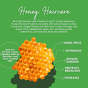 Urban Hydration Honey Health and Repair Conditioner and Moisturizer Duo Pack | Sulfate, Paraben and Dye Free, Tames Frizz, Hydrates and Repairs For Soft and Shiny Hair, All Hair Types