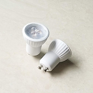 ukzboss MR11 GU10 35mm Mini LED 3W 120V Non-Dimmable 6000K Cool White Spotlight Small Bulb Replace 35W Halogen Bulb Equivalent GU10 LED Spotlight