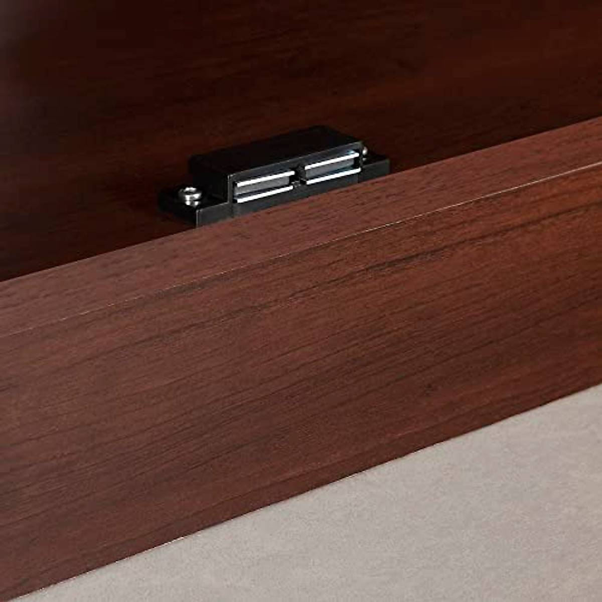 South Shore Tall 4-Door Storage Cabinet with Adjustable Shelves, Royal Cherry