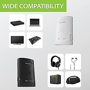 Avantree Audiplex - Wireless Multiple Audio Transmitter & Receiver Set, Long Range Low Latency for TV, AV Receiver, Projector, PA System, Church, Broadcast to 100 Headphones/Speakers
