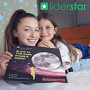 Glow in The Dark Stars and Moon for Ceiling, Luminous Stars and Moon Wall Decal, Wall Decor,Sticky Fluorescence Stars,Gift for boy and Girl Perfect for Kids Nursery Bedroom Living Room(Blue))