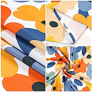 ASPMIZ Floral Tablecloth, Flowers Table Cloth for Spring Summer Fall Autumn, Waterproof Tablecloth for Kitchen Dining Room Picnic Party Banquet, Outdoor Indoor Use Table Cover, Rectangle 60 x 84 inch