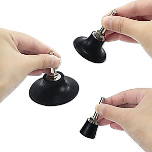 Coceca 5 Pack Roloc Disc Pad Holder, Universal Quick Change 2 Inch 3 Inch and 1 Inch Roloc Disc Holder with 1/4" Shank for Die Grinder Accessories Polishing Round Rotating Tools