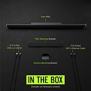 Shure Stem Wall Speakerphone, 15 Built-in Microphones, 2 Full-Range Speakers/Subwoofers