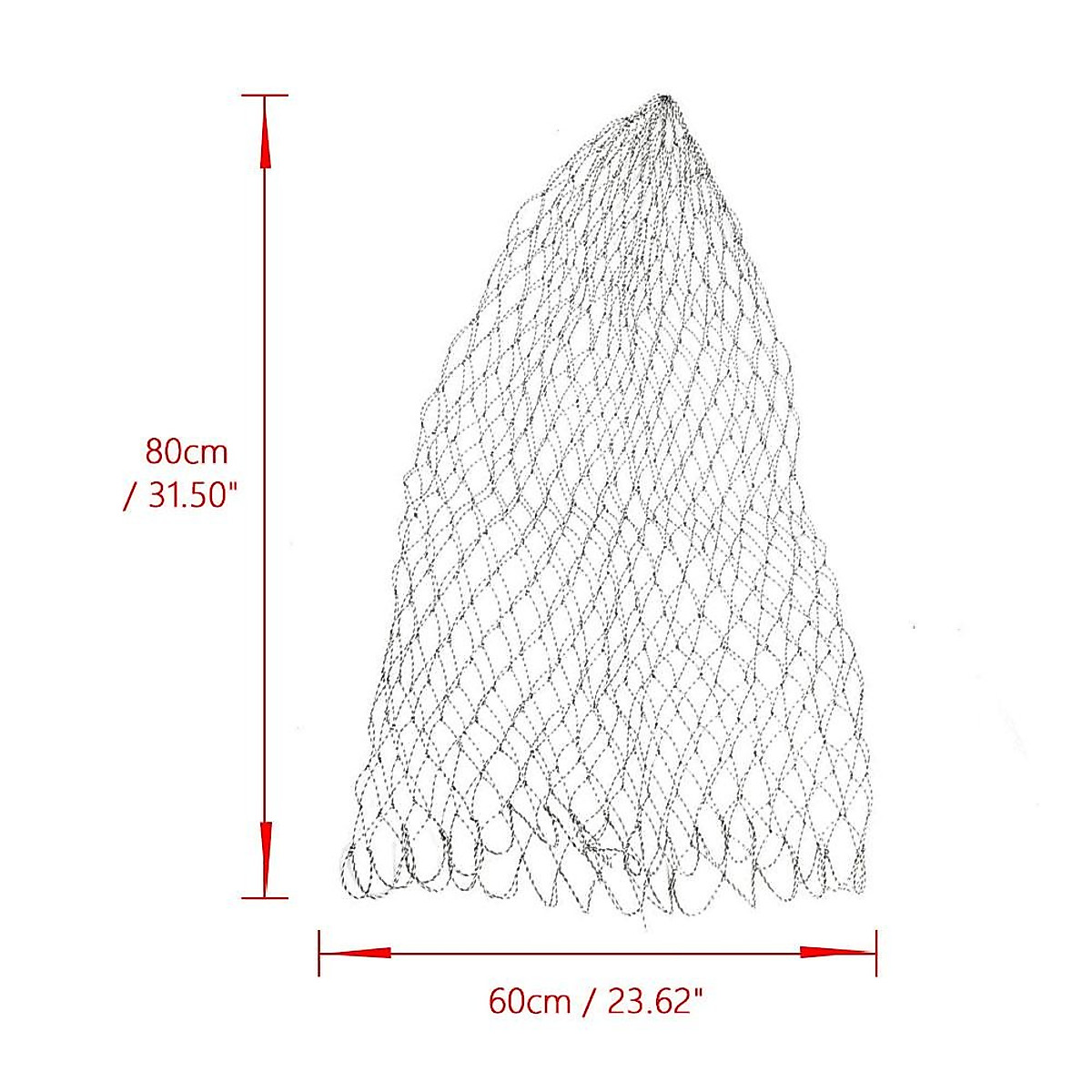 Carp Fishing Net Mesh Landing Net Fly Fishing Replacement Dia 40/50/60cm (60)