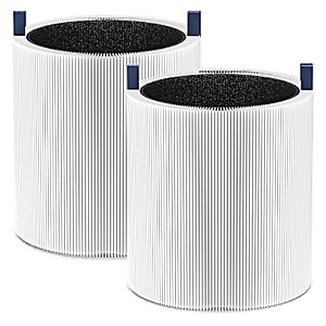 Blue Pure 511 Replacement Filter Compatible with Blueair Blue Pure 511 Air Purifier, 2-in-1 H13 True HEPA Particle Filter and Activated Carbon Filter, 2 Pack