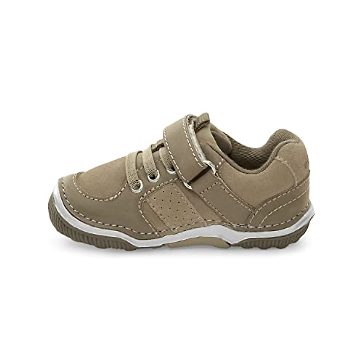 Stride Rite Kids SRTech Wes Casual Sneaker, Taupe, 6.5 Wide US Unisex Toddler