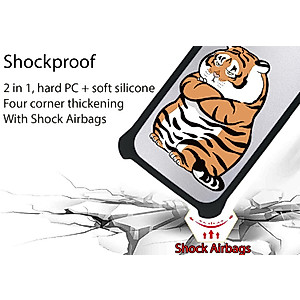 Case for Moto Thinkphone Case Compatible with Motorola Thinkphone Phone Case Cover [with Tempered Glass Screen Protector][Hard PC + Soft Silicone][Ring Support] [Silver Reflect Light] DYH-PH