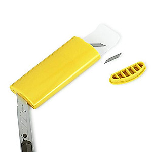 Gomake Wrapping Paper Cutter Utility knife 9mm Stainless Steel Handled Lockable Box Cutter with 30 Degree Snap Off Blades for Vinyl Film Cutting ,Craft Knife,Window Tint Gift Wrap Cutter