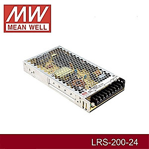 Enclosed Type 211.2W 24V 8.8A LRS-200-24 Meanwell AC-DC Single Output LRS-200 Series MEAN WELL Switching Power Supply