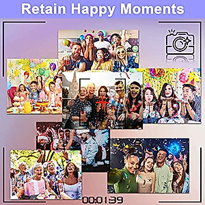 Confetti Cannon Party Confetti Poppers (6 Pack) - Anfly Multicolor Confetti Shooters, Biodegradable Confetti Blaster for Birthday, Graduation, Wedding, Christmas, New Year's Eve