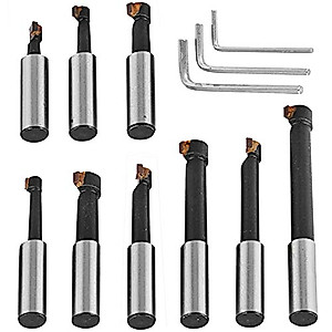 T005 2" Boring Head Set w/ R8 Shank, 9 Pc. Boring Bar Set