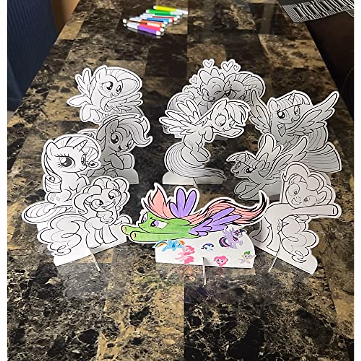 Montco Crafts My Little Pony Coloring Kit Pop Outz and Activity Play Set with Markers, Stickers and More