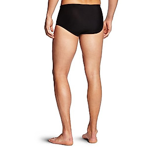 Speedo Men's Swimsuit Brief PowerFlex Eco Dive Solid Speedo Black, 34