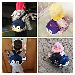 Toddler Backpack Leash for Baby,Child Backpack Harness,Cute Animal Backpack for Kid,Small Backpack Preschooler Leash(Penguin)
