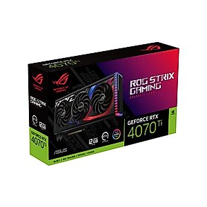 ASUS ROG Strix NVIDIA GeForce RTX™ 4070 Ti Gaming Graphics Card (PCIe 4.0, 12GB GDDR6X, HDMI 2.1a, DisplayPort 1.4a)