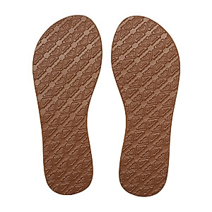 Roxy womens Cabo flip flop sandals, White, 8 US