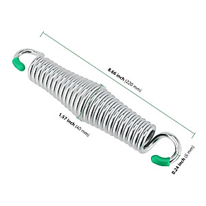 HAKZEON 4 PCS Heavy Duty Porch Swing Springs, Stainless Steel Swing Springs, Hanging Porch Swing Springs, Hammock Chair Spring for Hammocks, Porch Swings, Hanging Chairs 2204 Lbs Capacity in Total