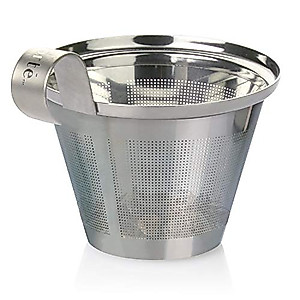 Tea Forte Lotus Kati Steeping Cup, 12oz Ceramic Tea Infuser Mug with Lid for Steeping Loose Leaf Tea, Tea Infuser Cup for Tea Lovers, Tea Gifts