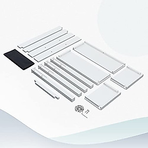 Mutaomay Planter Box Raised Garden Bed with Legs, Better Than Cedar Polystyrene Outdoor Elevated Garden Bed with Tarp, Garden Box for Herbs and Vegetables, Patio, Balcony and Porch, 350lbs Load(White)