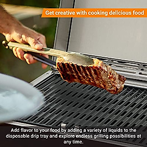 Kenyon Frontier Built-In Electric Grill, Single Burner, Stainless Steel Body, Rust-Proof Grill, UL-Approved For Indoor and Outdoor Use, Quick Heat Up, Smoke-Free, No-Flame Cooking, 120V