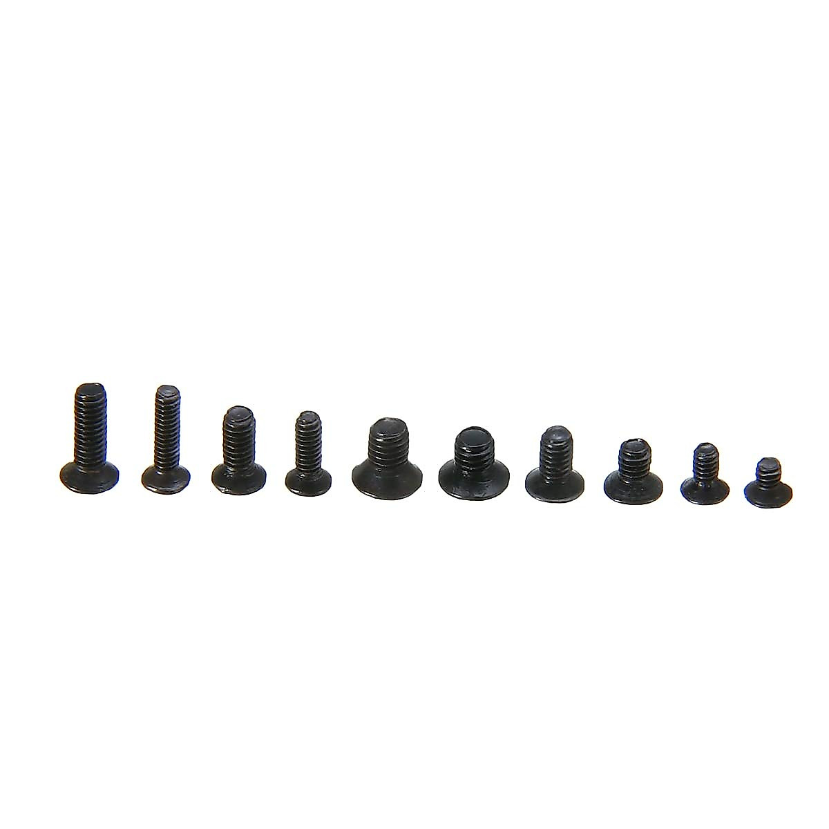 Ochoos 500pcs/set Alloy Steel Black Laptop Computer Screws Assemble Set for Universal Computer Hardware Tool with Screwdriver
