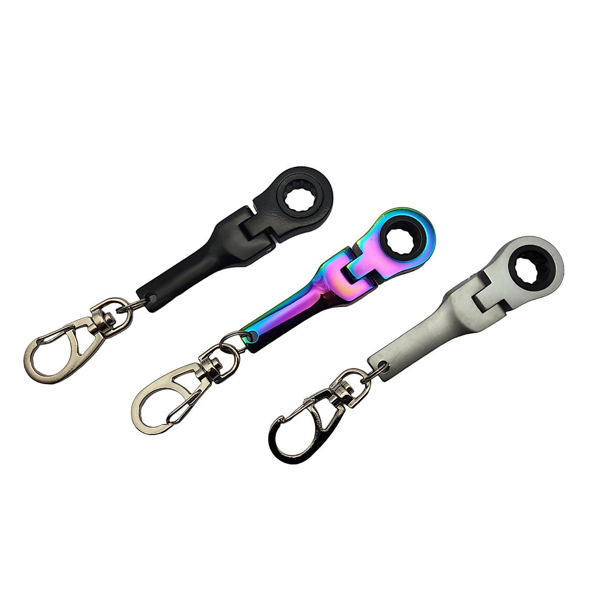 GT//Rotors 10mm Ratchet Wrench Keychain Key Ring (Free Bonus: Toy Spanner Keychain)