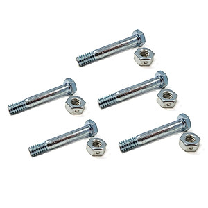 The ROP Shop | Pack of 5 - Shear Pin Bolt & Nut for Ariens Snowblower ST270, ST350, ST3520 20"