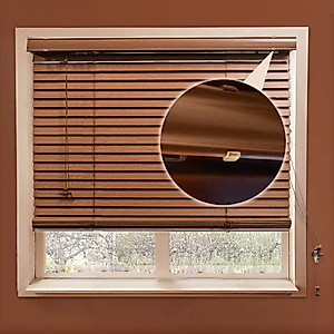 Valance Clips for Blinds, 2.5 Inch Valance Clips, Clear Plastic Valance Clips, Hidden Valance Clips for Horizontal Blind Valance (12 PCS)