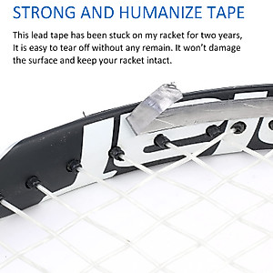 SummerHouse 1/4 × 197 Inch Squash Tennis Racquet Pickleball Paddle Racket Head Lead Tape Foil Excellent Adhesive Weight Lead