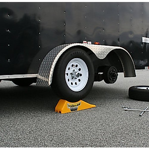 Trailer Aid Camco Tandem Tire Changing Ramp with 4.5-Inch Lift, Yellow (21000)