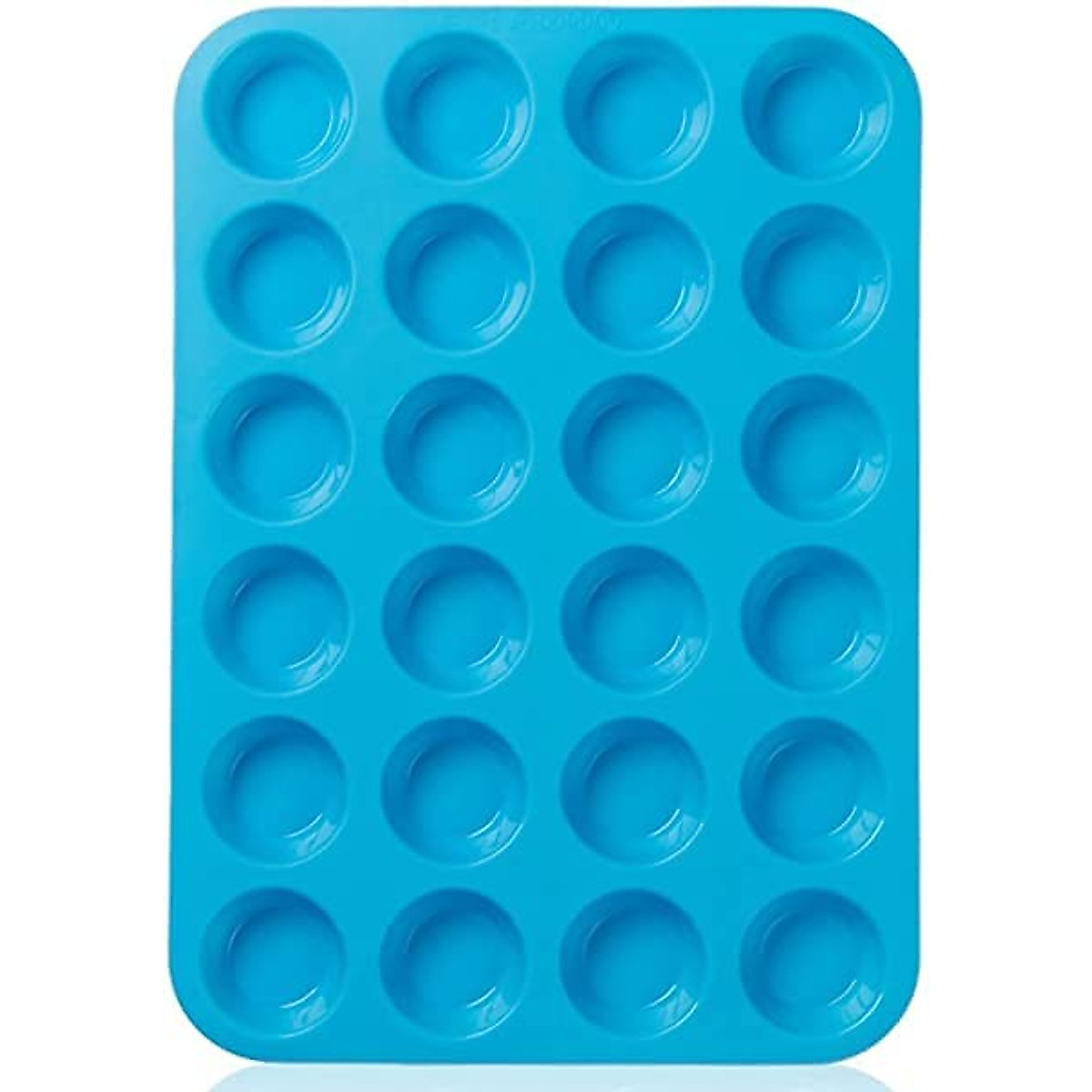 SAMZAREULO Silicone Muffin Pan Mini 24 Cups Cupcake Pan