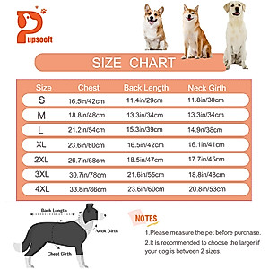 Pupsooft Dog Recovery Suit for Small Medium Large Dogs, Pet Onesie After Surgery Comfort Dog Bodysuit Anti Licking (Small, Blue)