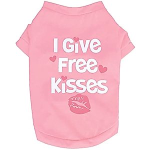 Oasis Plus Pink 100% Cotton Pet T-Shirt Vest Costume Clothes for Medium Female Male Dogs Cats Rabits