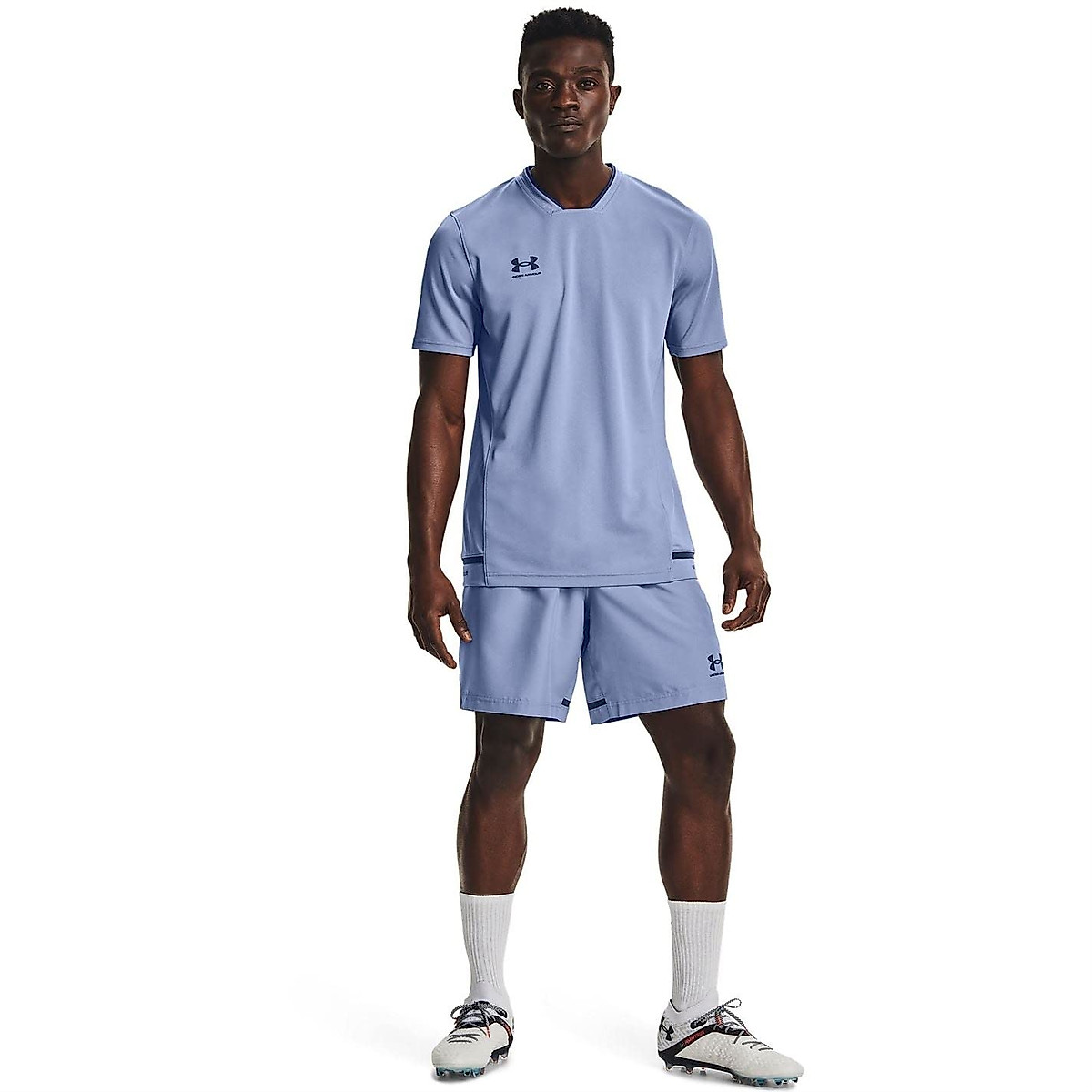 Under Armour Accelerate Premier Shorts, Washed Blue (420)/Admiral, Medium