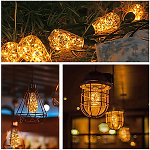 St19 Decorative String Light Bulbs,Led Fairy Bulb,1W Equivalent To 15W Incandescent Bulbs,Suitable For Liveing room,bedroom,Courtyard light String bulbs,warm white 2200K,E26 base,120V/AC(6PACK)