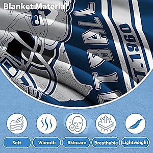 Nmdswov 60" X 50" Throw Blanket - Ideal Gift for Fans - Lightweight and Warm Sofa, Bed, Couch, or Chair Blanket for Men Women Youth