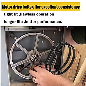 119214000 BandSaw Drive Belt for Craftsman 10 Inch Band Saw 1/3 HP Motor 1-JL22020003 119.214000 124.214000 351.214000 (Ribbed Belt) - 2 Pack