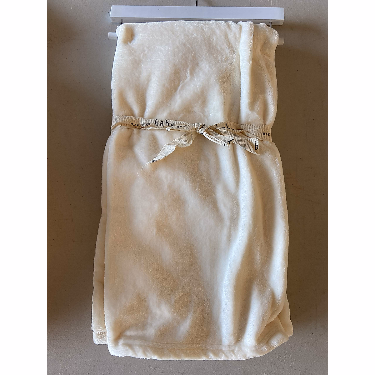 Rae Dunn Baby - Soft Plush Baby Blanket - Little Blessing - White