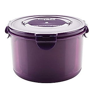 Lock & Lock ECO Food Storage Airtight Container Set with Lids, BPA Free, Round, 6 Piece, Assorted Colors