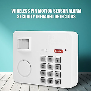 Motion Sensor Alarm,ASHATA Password Home Security Emergency Keypad Alarm Siren Alarm PIR Motion Sensor Detectors Door Window Home Security System