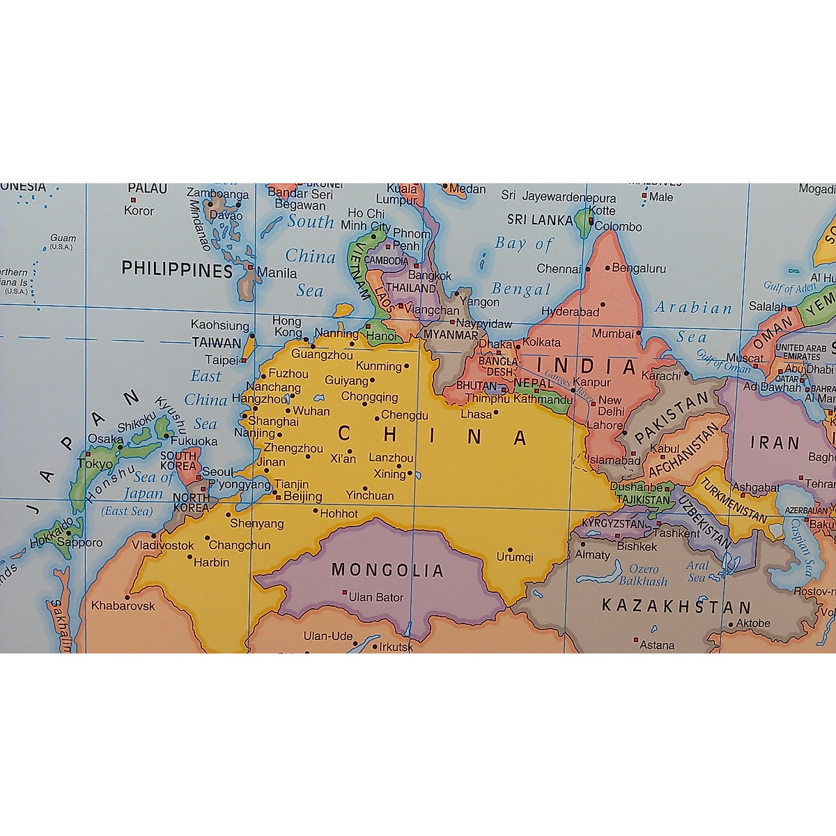 Upside Down World Map