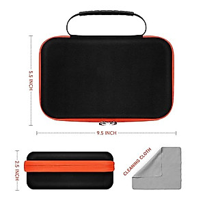 KingSung Hard Case Compatible with Klein Tools ET310 AC Circuit Breaker Finder, 80041 Outlet Repair Tool Kit and RT250 Integrated GFCI Receptacle Tester Accessories,with Smooth Double Zip（Only Case）