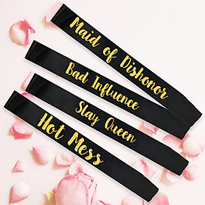Ranp 12 Pack Bride to be Sash and Bachelorette Sashes for Bridesmaid,Funny Bachelorette Party Favors,Decorations for Bridal Party,Bridal Shower