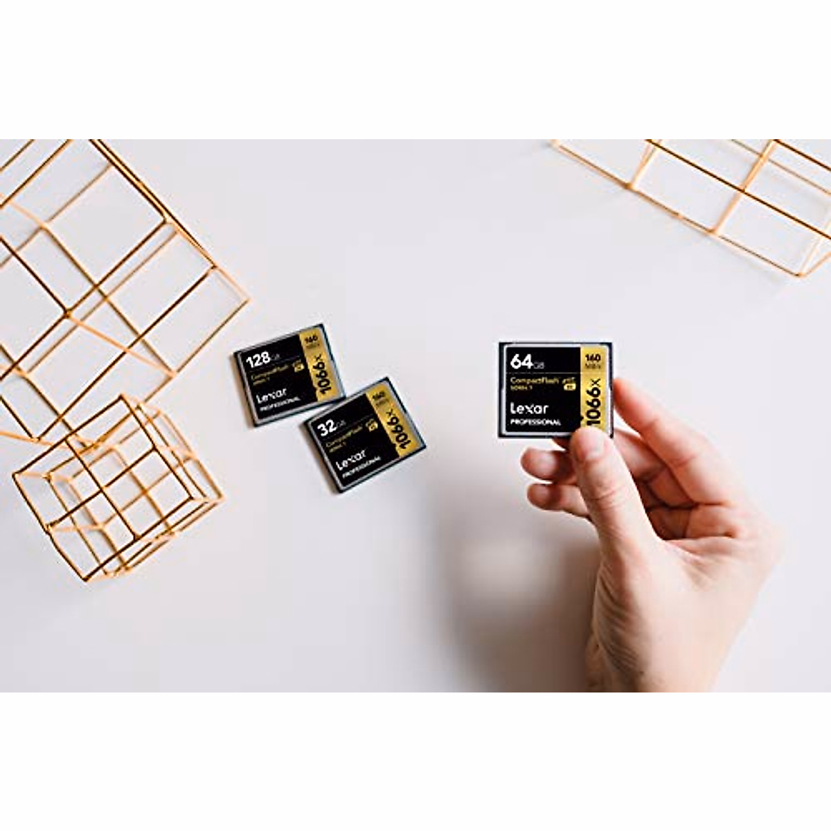 Lexar Professional 1066x 128GB CompactFlash Card, Up to 160MB/s Read, for Professional Photographer, Videographer, Enthusiast (LCF128CRBNA1066)