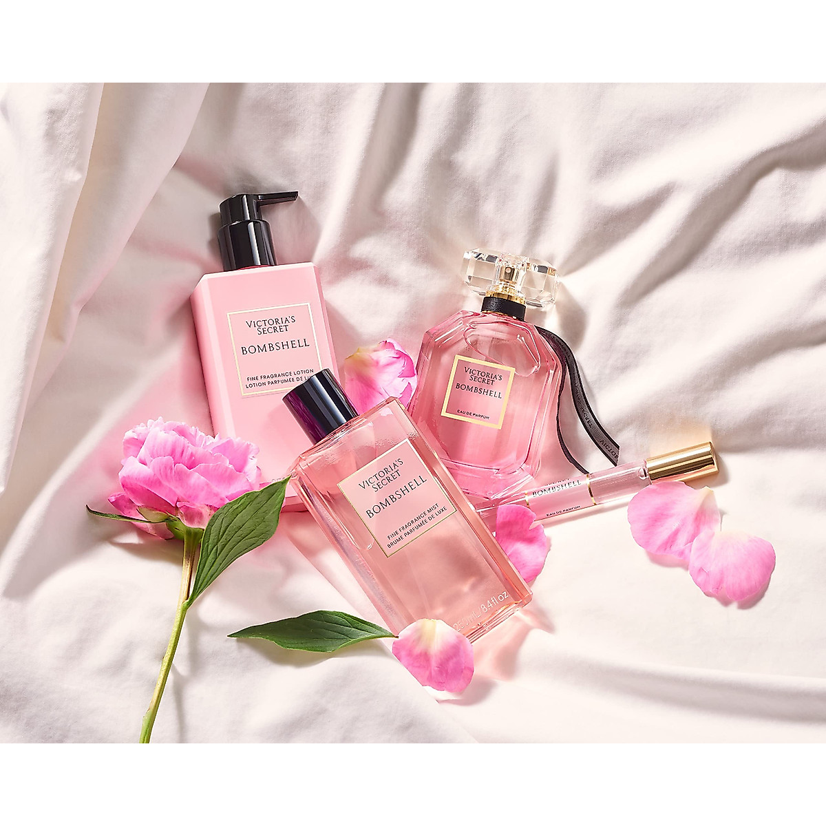 Victoria's Secret Bombshell Eau de Parfum Rollerball, Notes of Purple Passion Fruit, Shangri-La Peony & Vanilla Orchid, Travel Size Mini Perfumes for Women (0.23 oz)