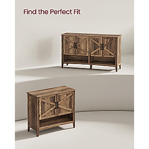 VASAGLE Shoe Cabinet, 3-Tier Shoe Storage Organizer, Shoe Shelf, Traditional American, Freestanding Cabinet with Height-Adjustable Shelf, 13.8 x 31.5 x 27.6 Inches, Entryway, Honey Brown ULBC038B01